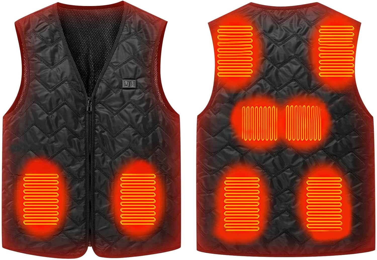 Heated Vest for Men Women - Lightweight Electric Warming Vest with 8 ...