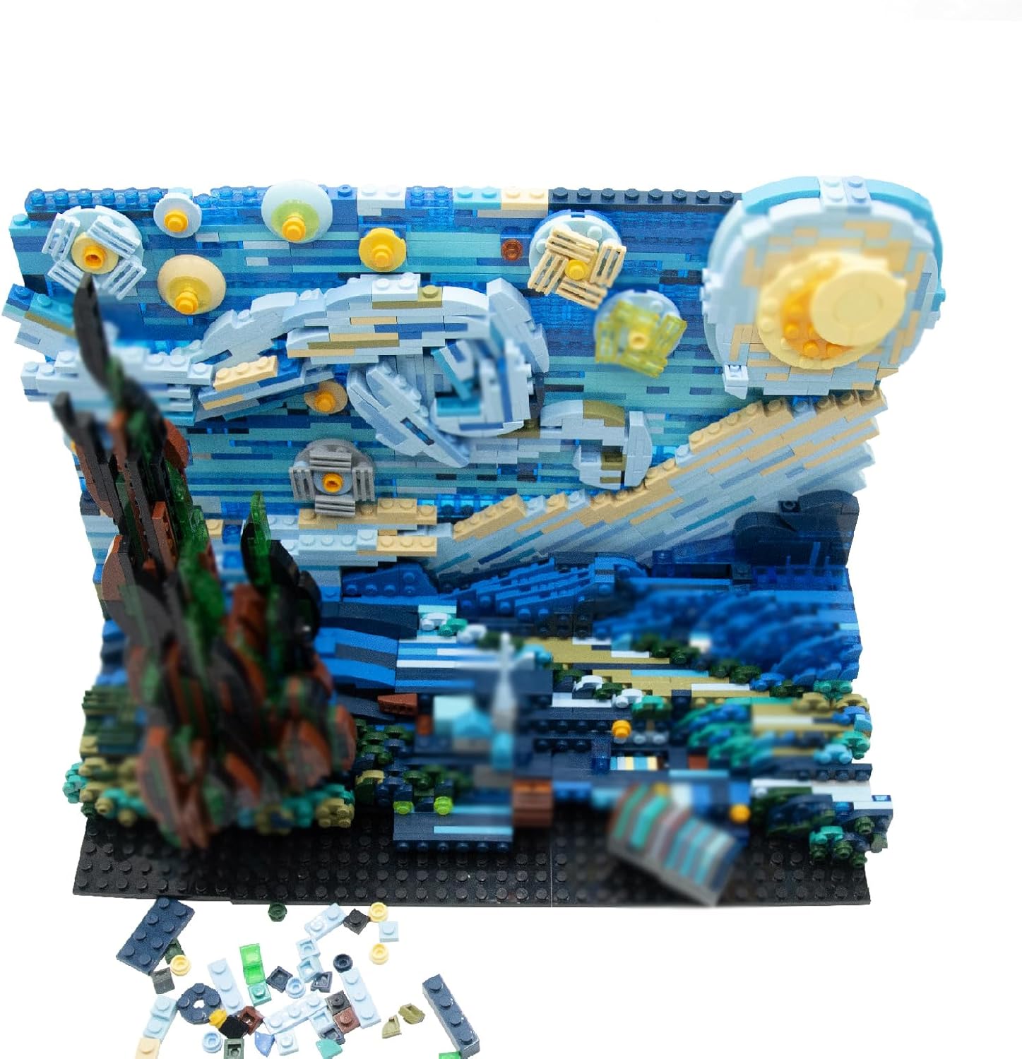 Amazon.com: The Starry Night Toy Building Sets,DIY Building Blocks Van ...