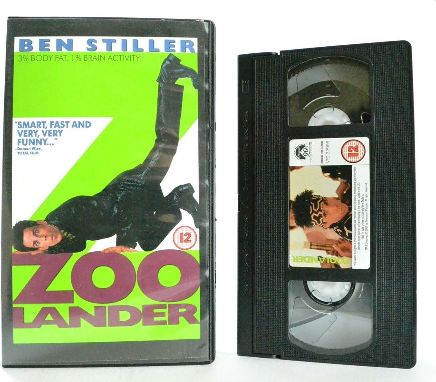 Amazon.com: Zoolander [VHS] : Ben Stiller, Owen Wilson, Christine ...