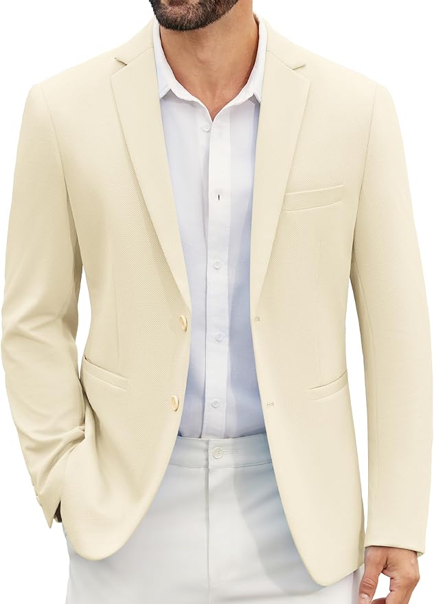 COOFANDY Men's Casual Blazer Slim Fit Suit Jackets Two Button ...