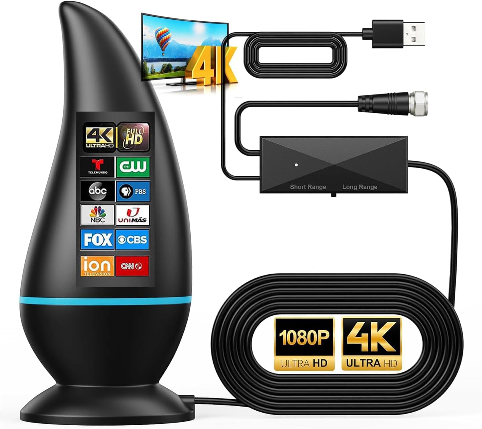 Wave Tune für TV Freeview Rewave -Antenne für den Innenbereich mit ...