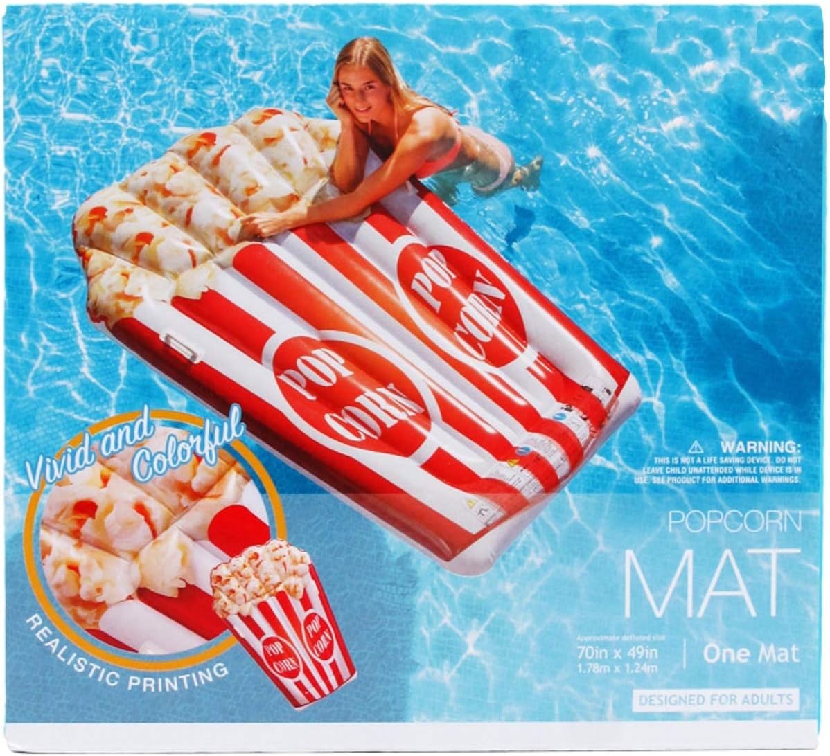 Amazon.com: TG,LLC Large Movie Theater Popcorn Swimming Pool Float ...