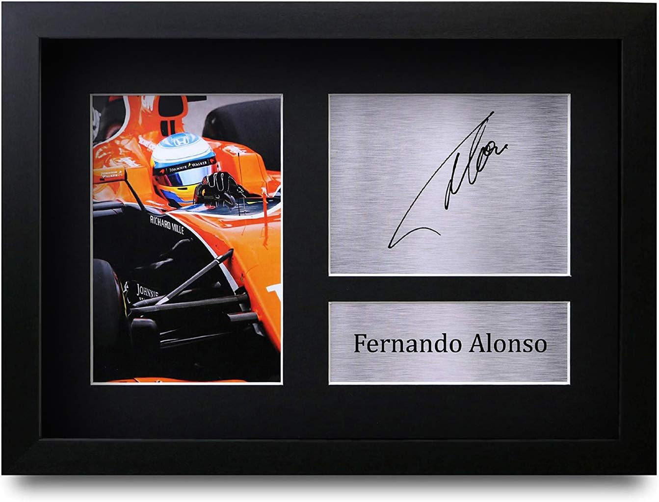 HWC Trading FR Fernando Alonso Gift Signed FRAMED A4 Printed Autograph ...