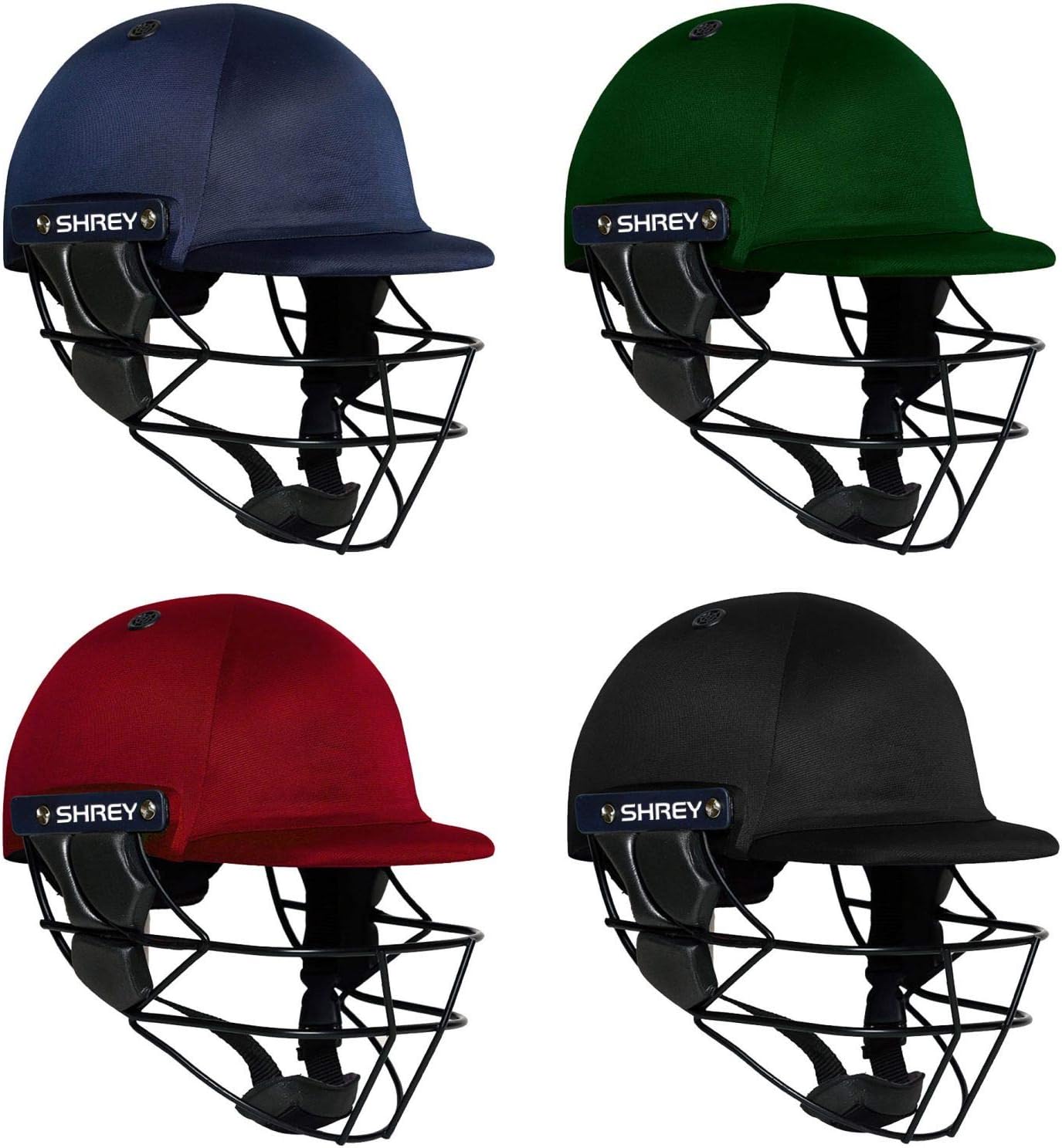 Shrey Armor Junior Cricket Helmet - Navy, Junior : Amazon.co.uk: Sports ...