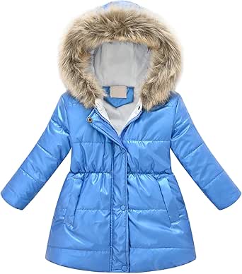 Cute Windbreakers for Kids Jacket Hooded Kids Toddler Outwear Thick Baby Girls Winter Coat Warm ...