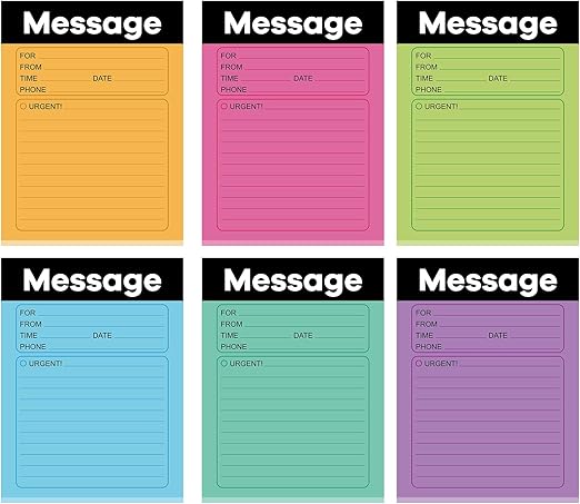 Amazon.com : Phone Message Pad Telephone Message Sticky Notes 3.5 x 4.7 ...