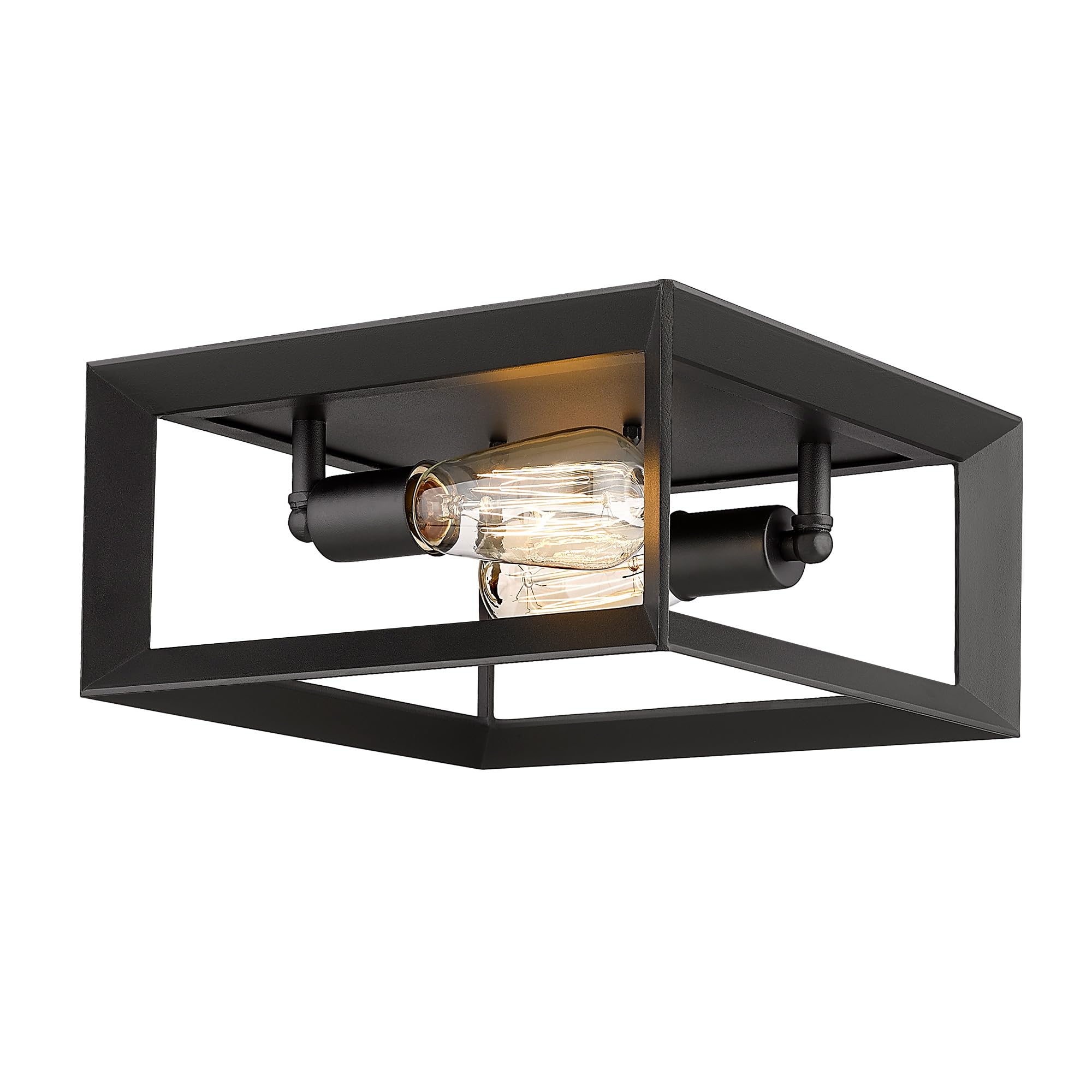 Emliviar 2-Light Flush Mount Ceiling Light, 11 Inch Farmhouse Ceiling ...