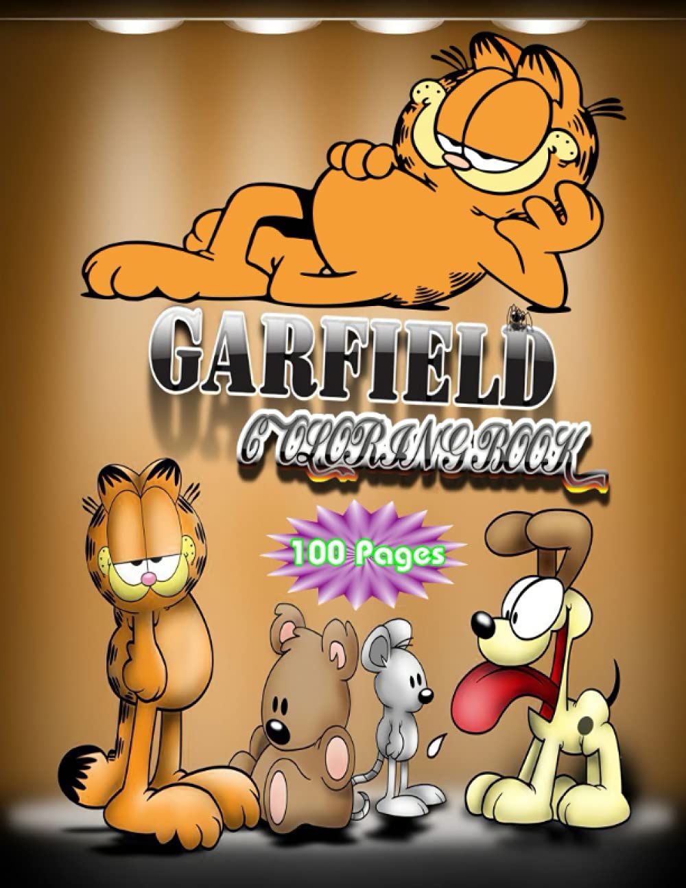 Buy 100 Pages Garfield Coloring Book: Over 100 Amazing Illustrations of ...