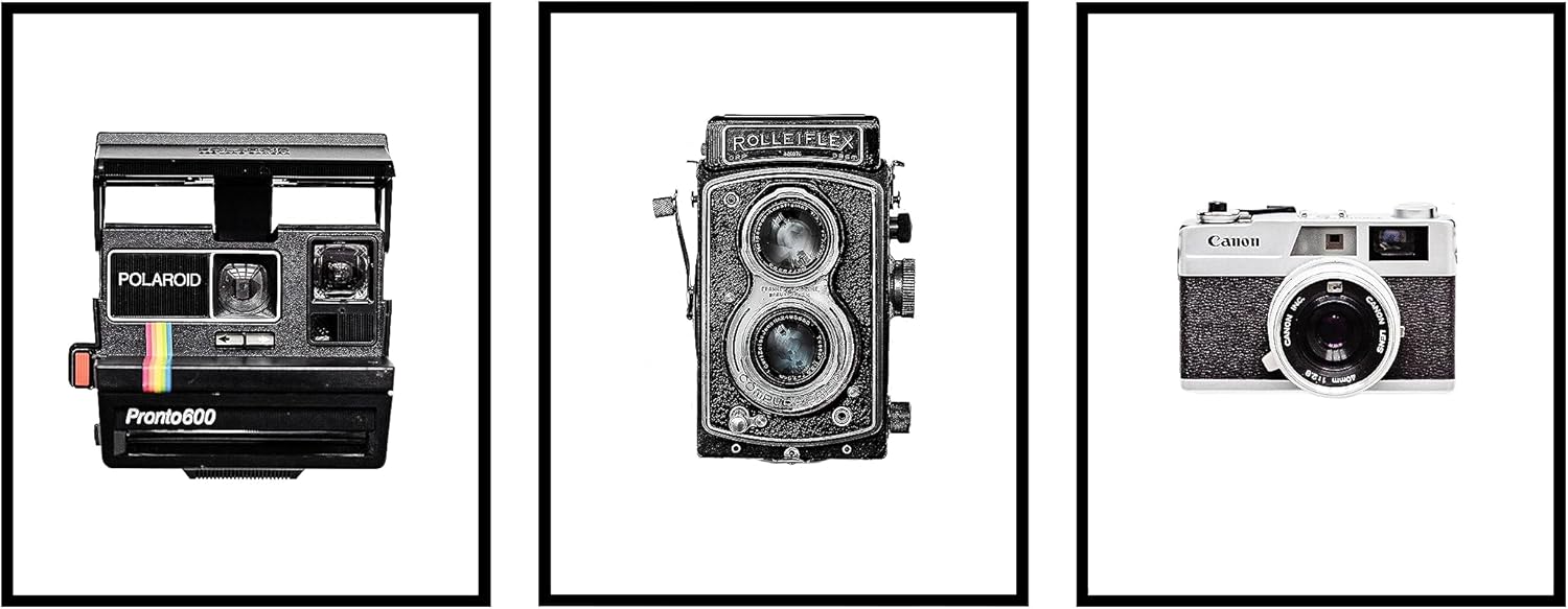 Amazon.com: Poster Master 3-Piece Vintage Camera Poster - Retro ...