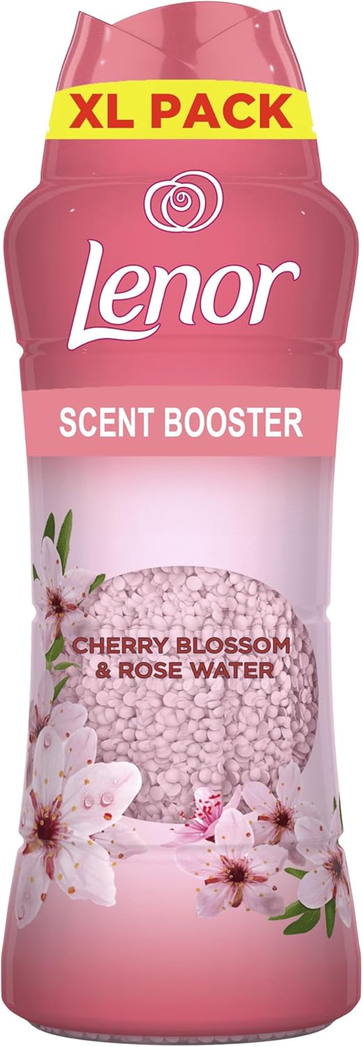 Lenor Laundry Perfume Scent Booster 495g - Cherry Blossom & Rose Water, Lasting Freshness for Up ...