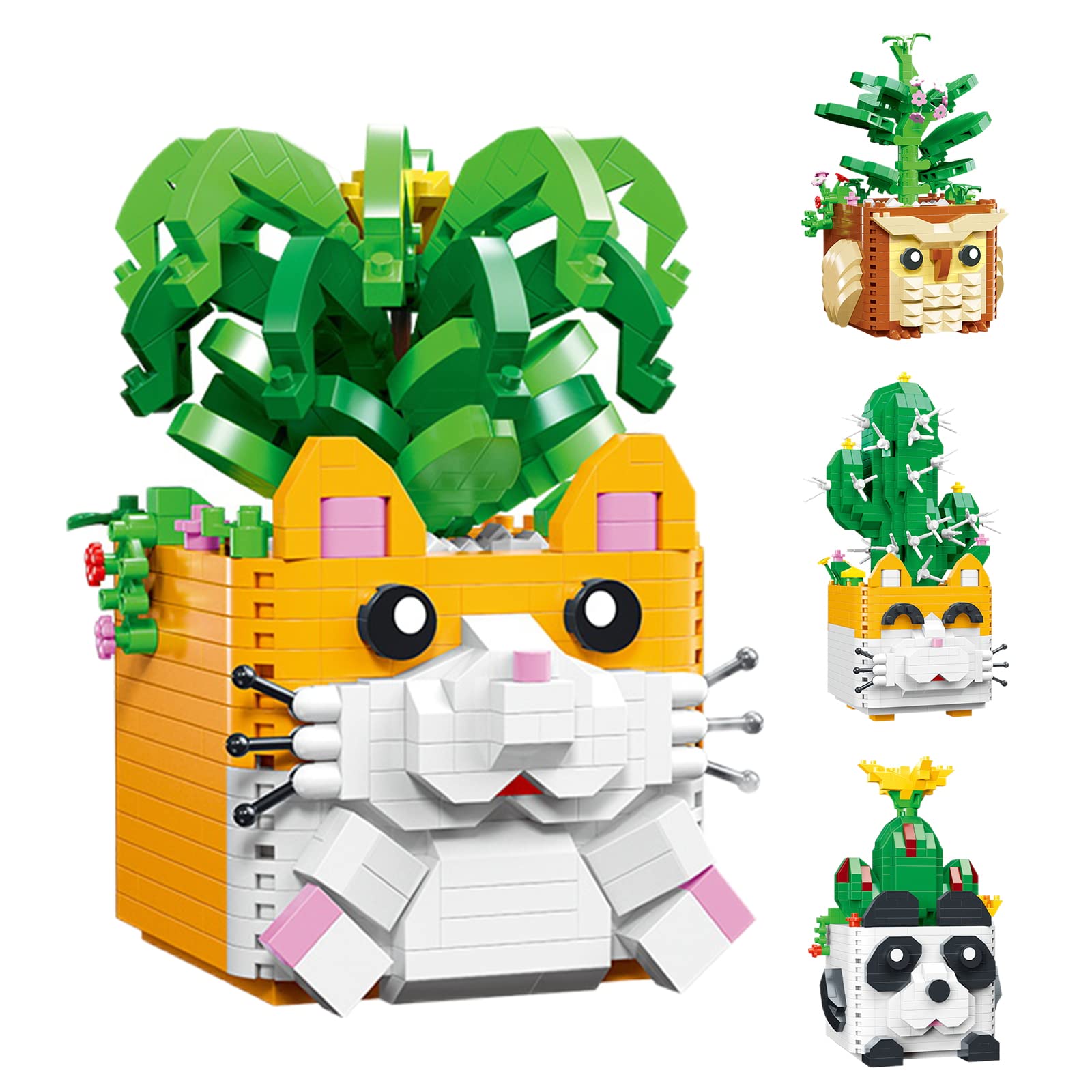 Amazon.com: Myweyde Hamster Building Blocks, Animal Micro Mini Building ...