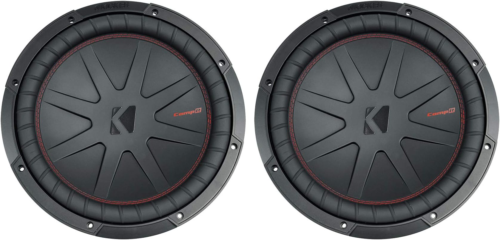 Amazon.com: Kicker 44CWCD124 CompC 12" 600 Watt Dual 4-Ohm Car Audio Subwoofer Sub CWCD124 ...