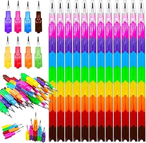 Excefore Stacking Pencils, 30 Pcs Non-Sharpening Stackable Pencil ...