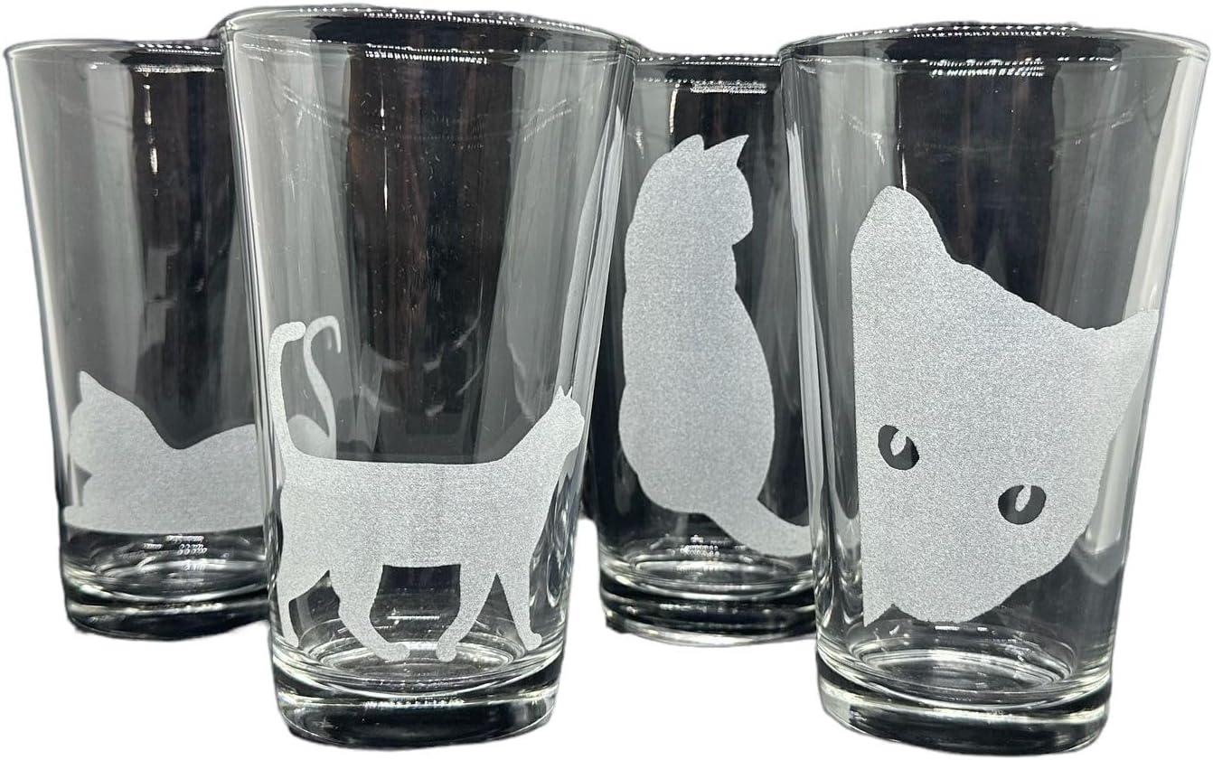 Amazon.com | Brindle Southern Farms Cute Cats Being Cats Drinking ...