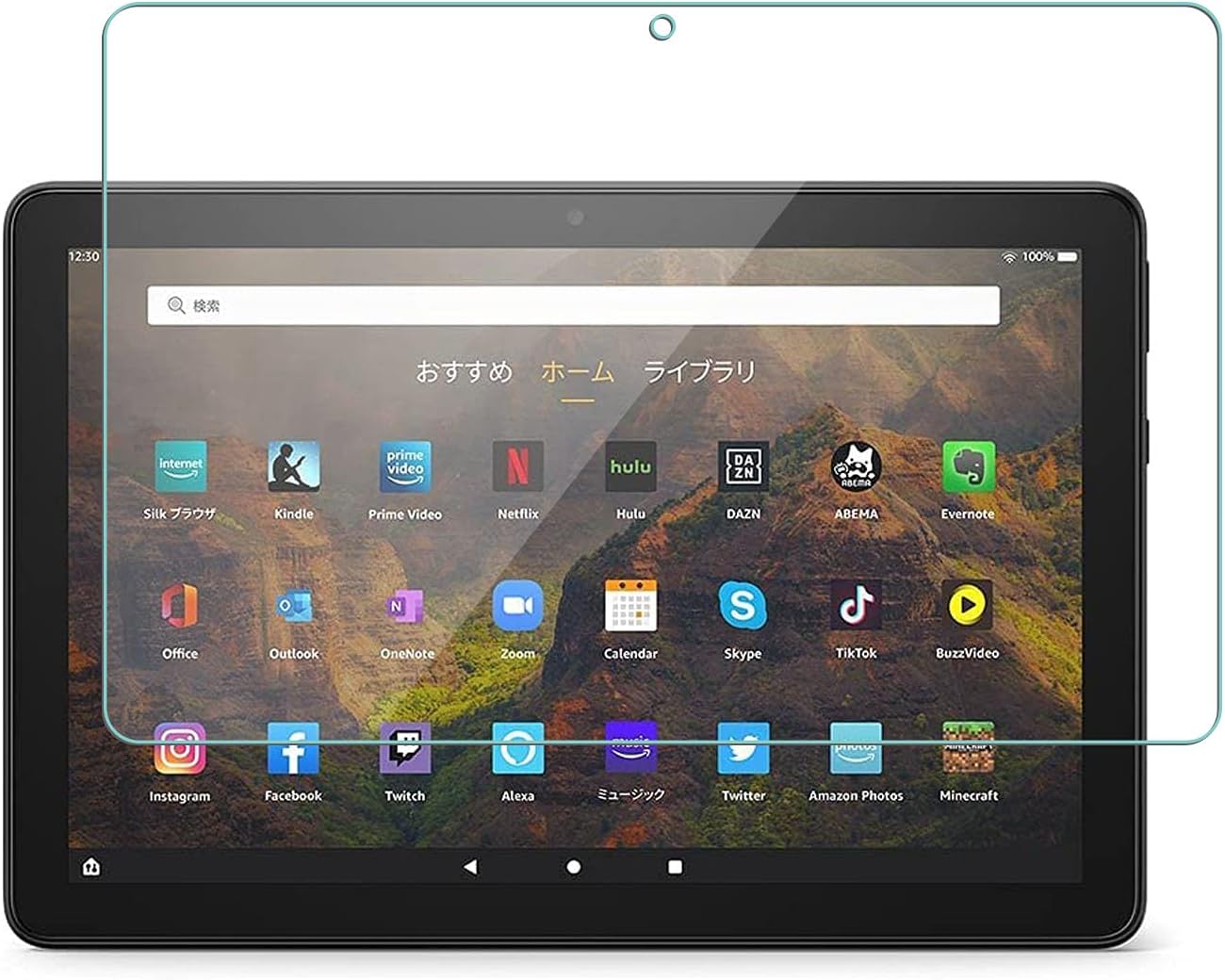 Amazon.com: Kicvbnco For Amazon Fire HD 10 2023 Screen Protector ...
