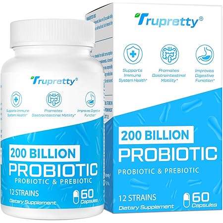 Amazon.com: Linkvibe Probiotic 300 Billion CFU - 12 Strains Probiotics ...