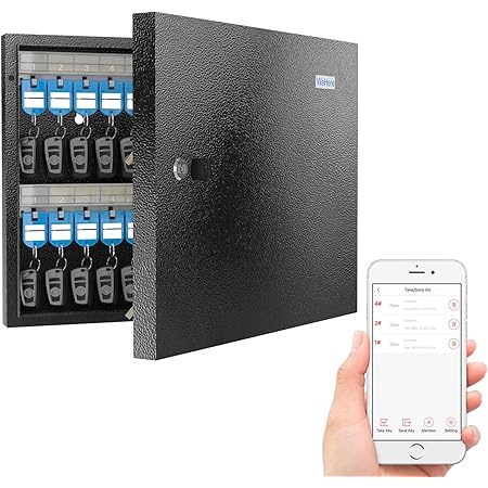 Amazon.com: DiDiHere 32 Key Cabinet Organizer, Key Lock Box, Key Safe ...