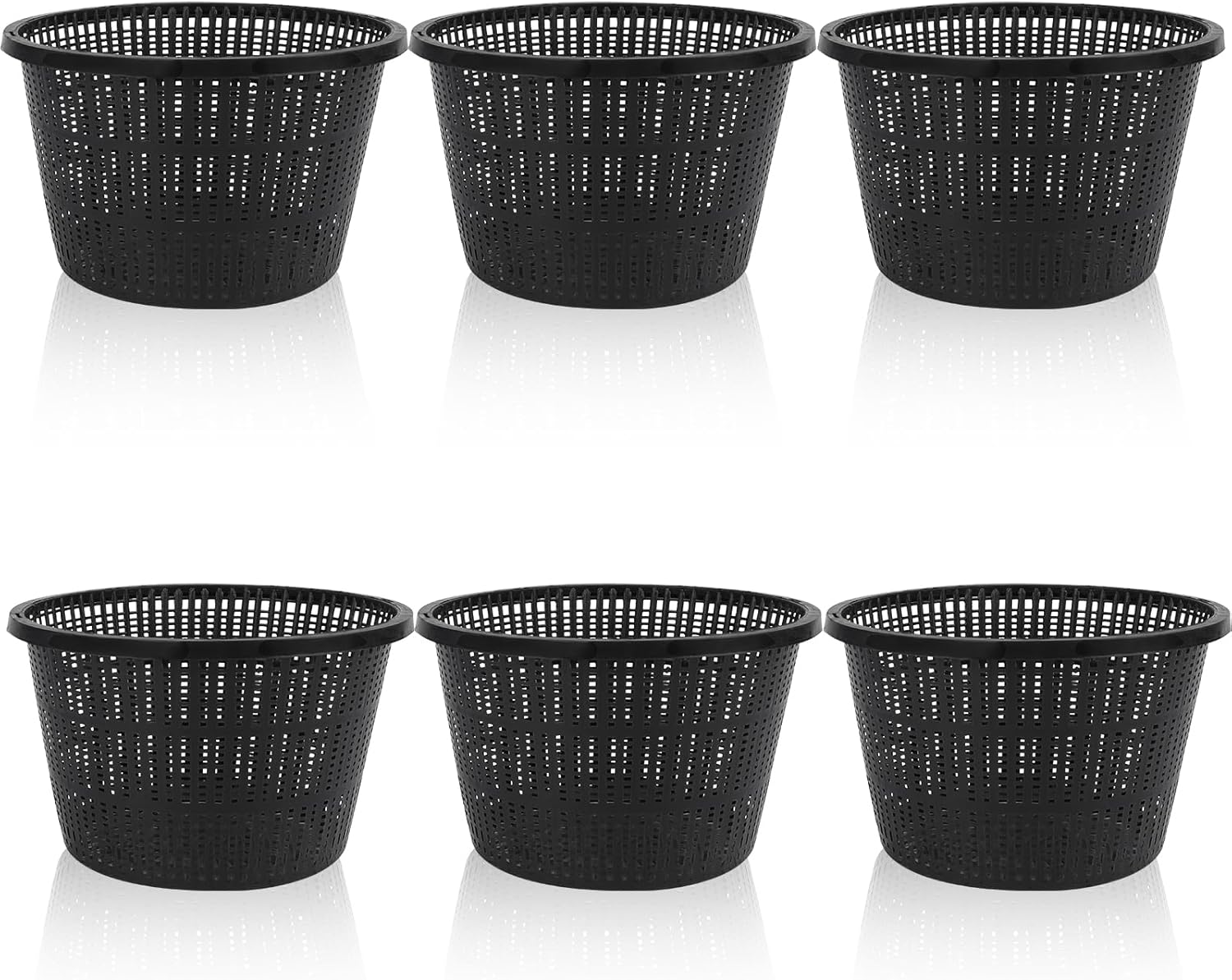 Amazon.com: DISWALE 6 Pcs 8.4 Inch Hydroponic Baskets, Black Plastic ...