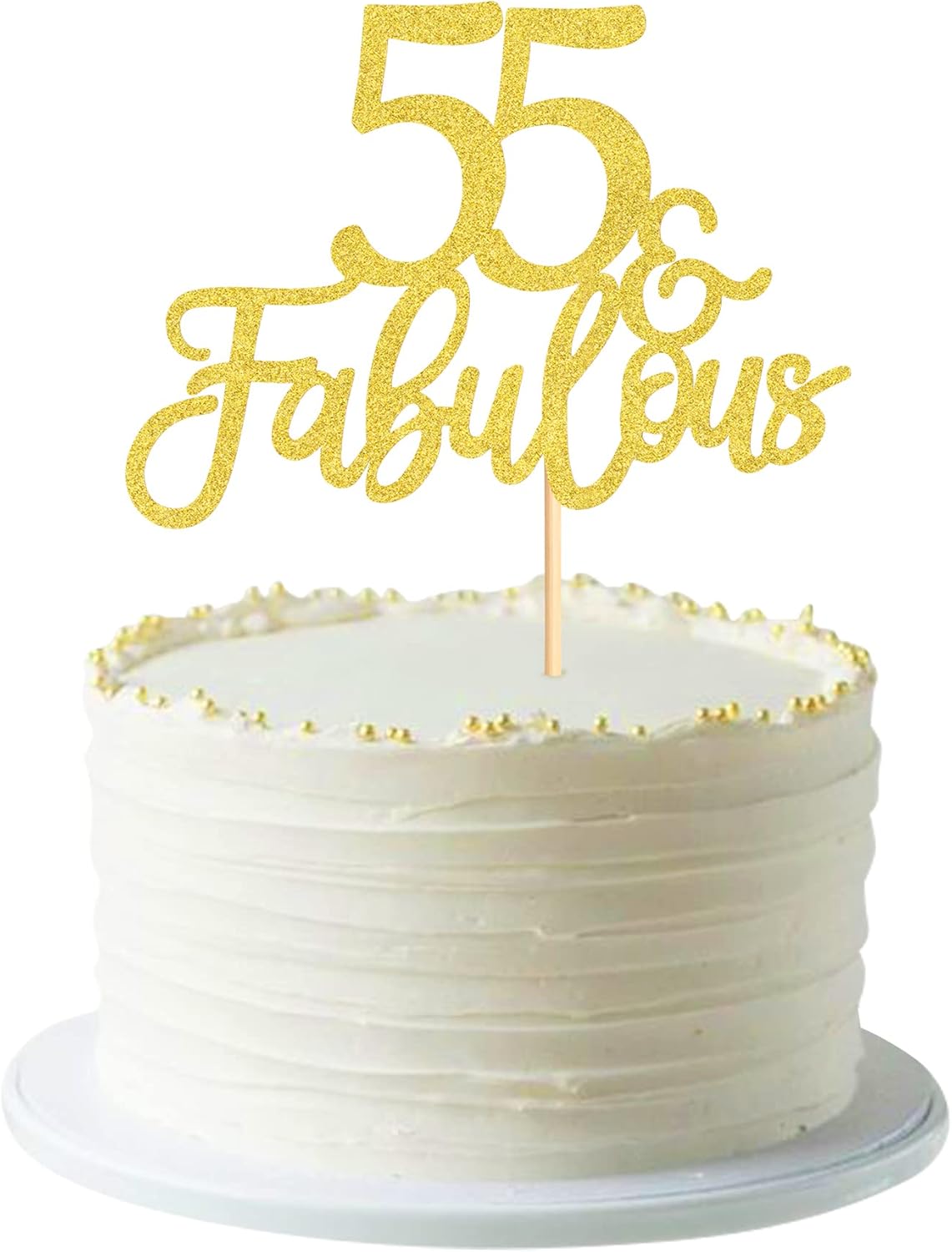 Blumomon 3 Pack 55 & Fabulous Cake Topper Gold Glitter Cheers to Happy ...