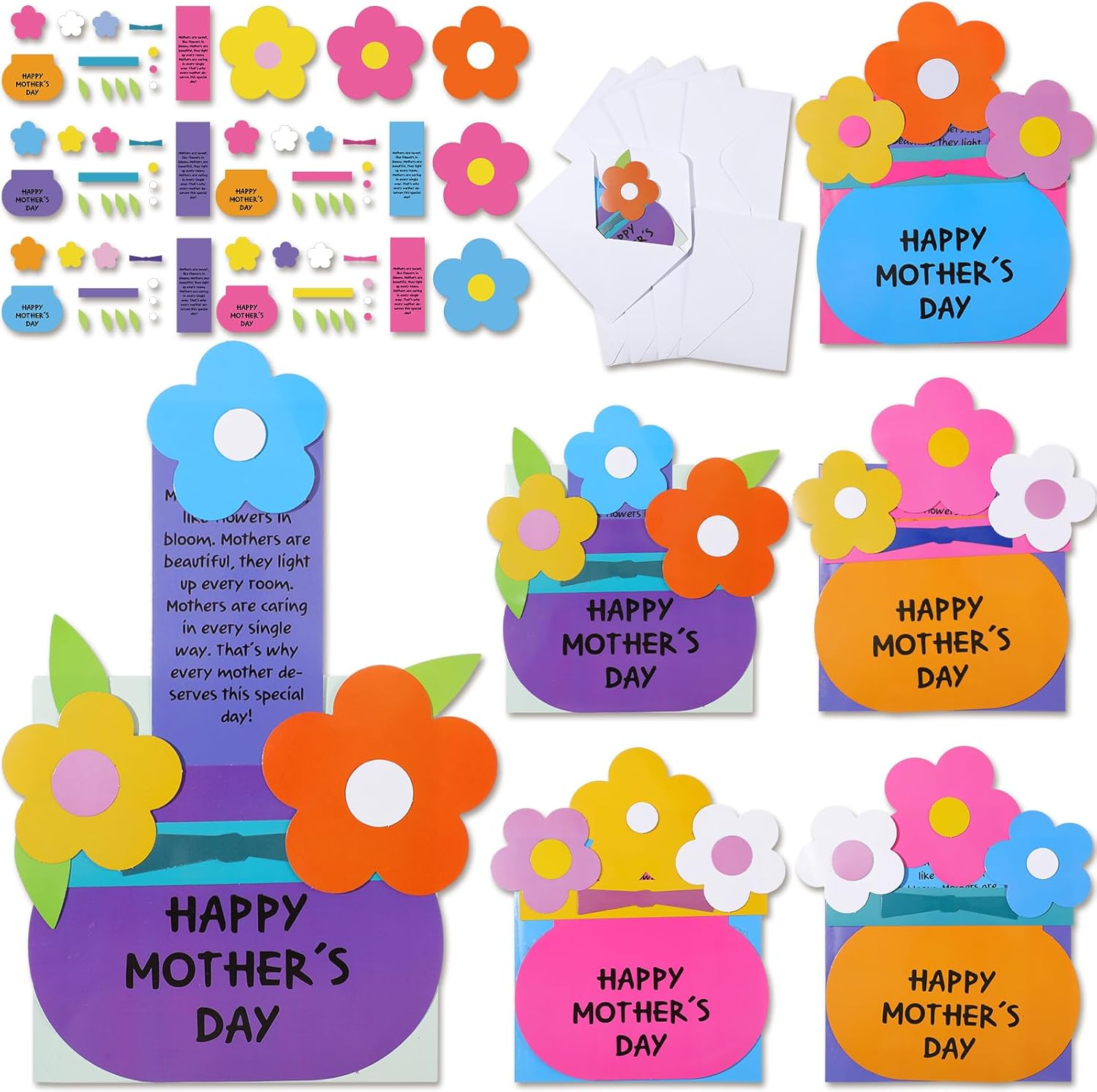 Amazon.com: Engrowtic 30 Sets Mother's Day Crafts for Mother's Day ...