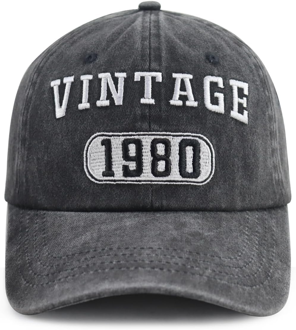 44th Birthday Gifts for Men Women, Vintage 1980 Party Decorations Hat ...