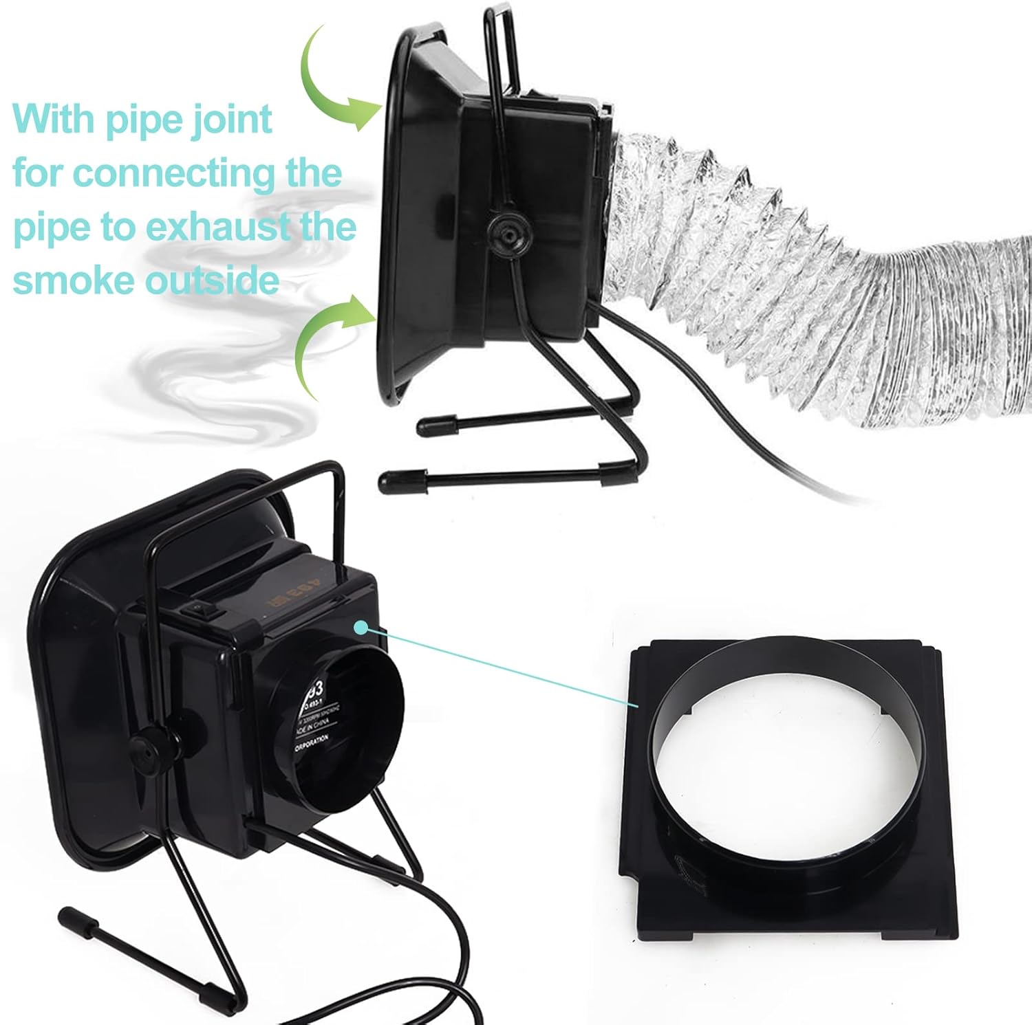 Extractor de humos de soldadura ajustable con 6 filtros de carbono ...