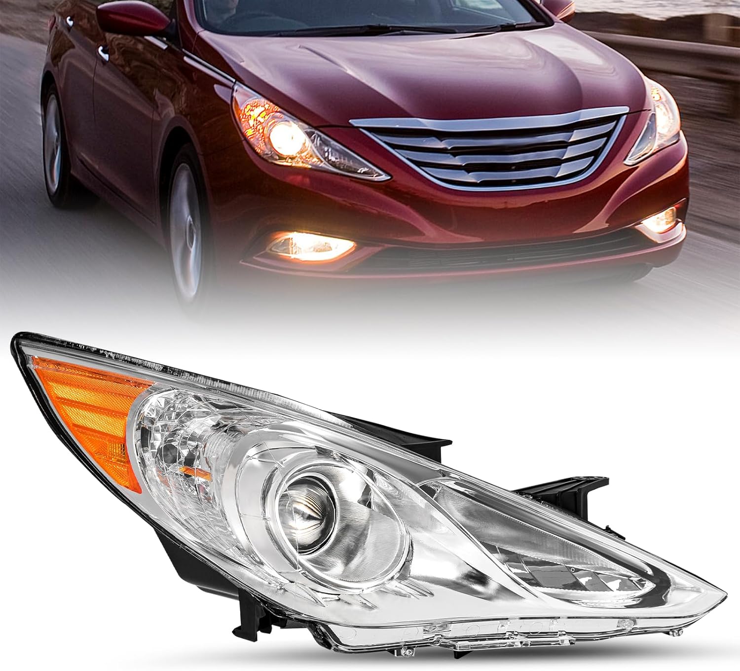 Amazon.com: SOCKIR Headlight Assembly Fit for 2011 2012 2013 2014 ...
