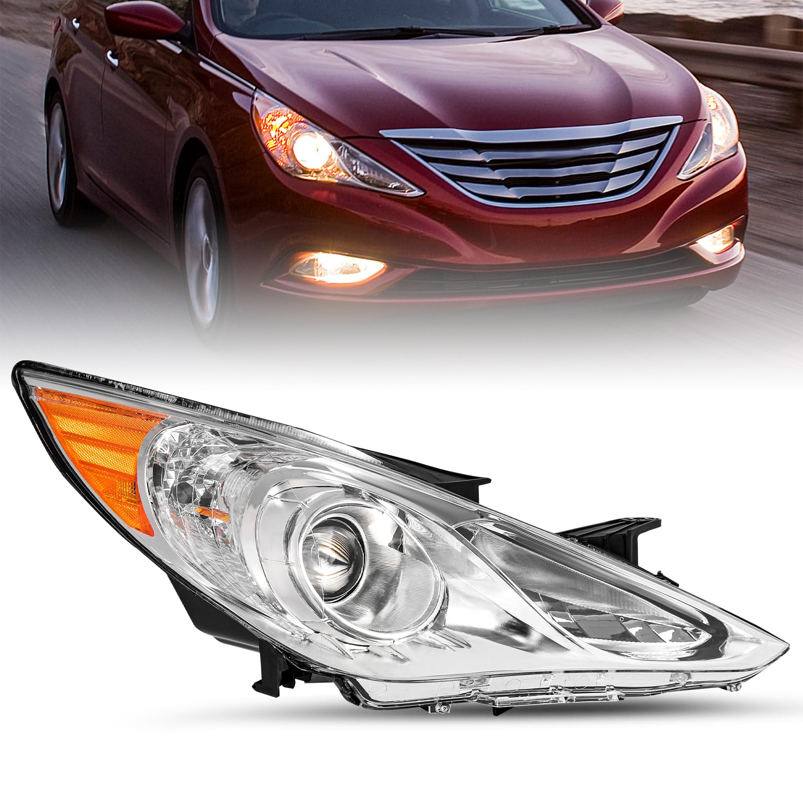 Amazon.com: SOCKIR Headlight Assembly Fit for 2011 2012 2013 2014 ...