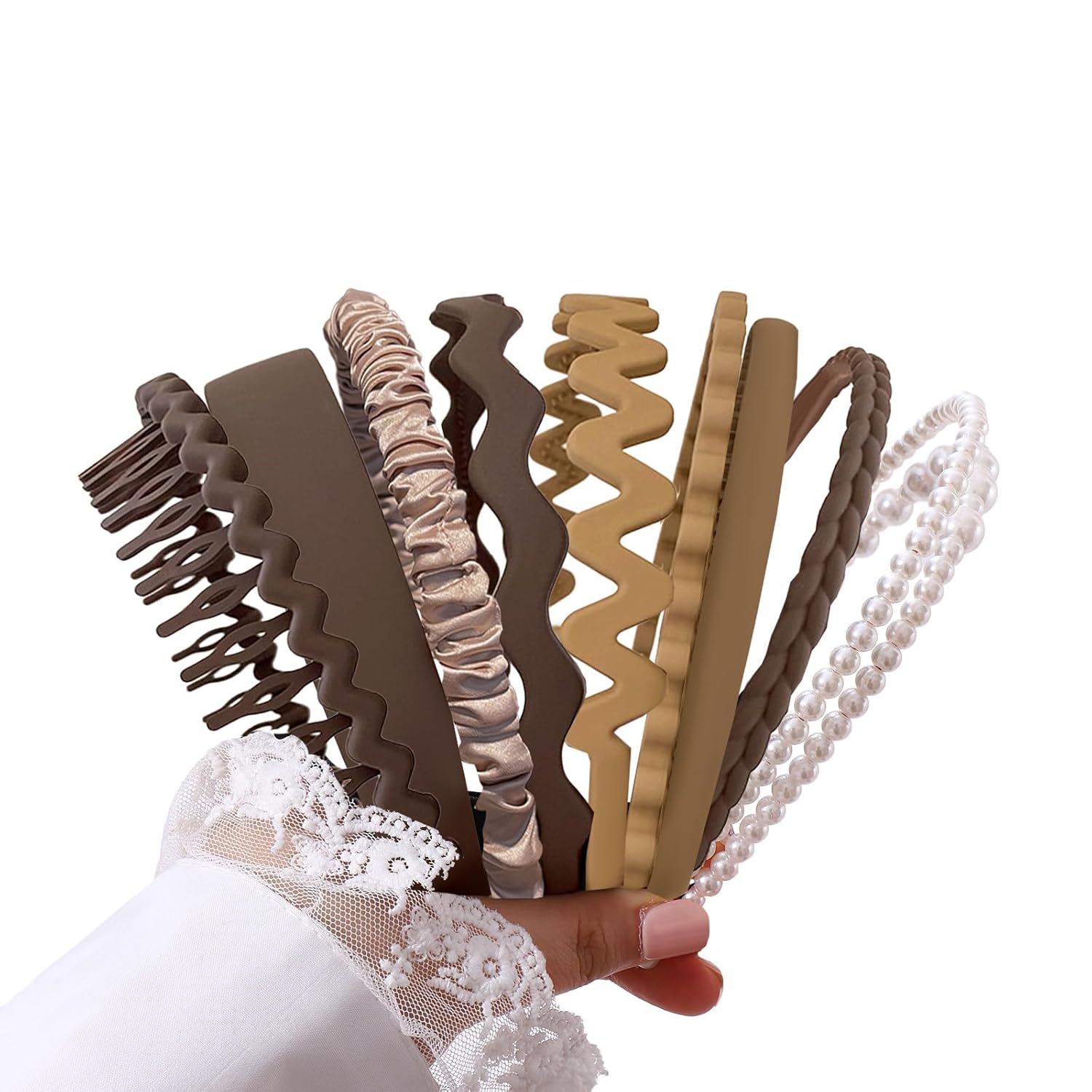 Amazon.com : AUDTOPE 10Pcs Headbands for Women, Non Slip Plastic ...