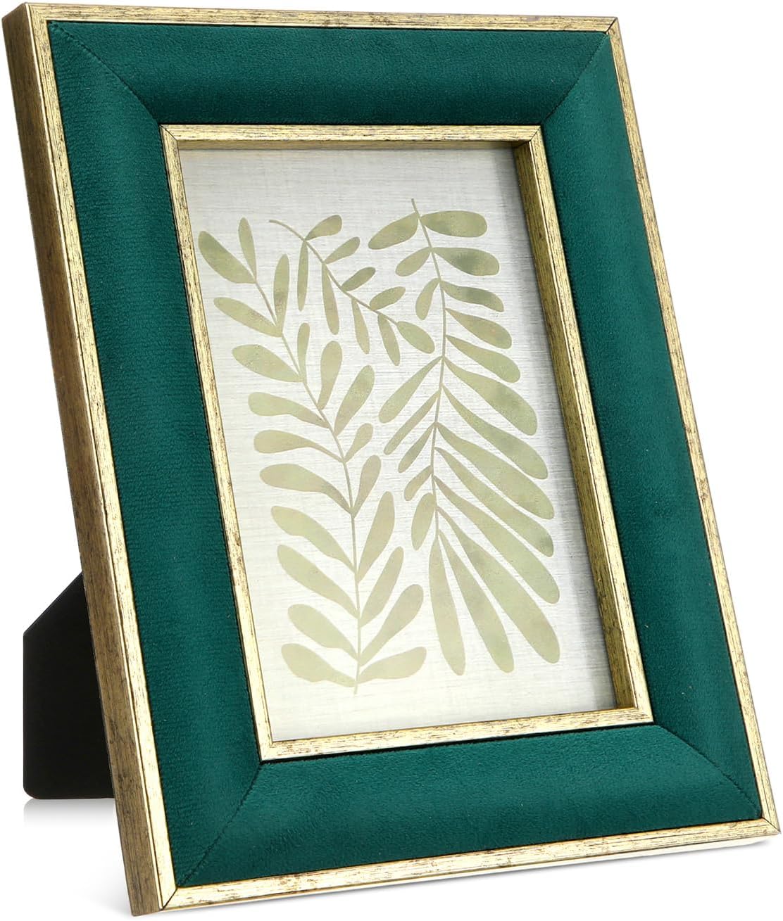 Amazon.com - Kathfly 2 Pcs 6.5 x 8.4 In Velvet Picture Frame with Gold ...