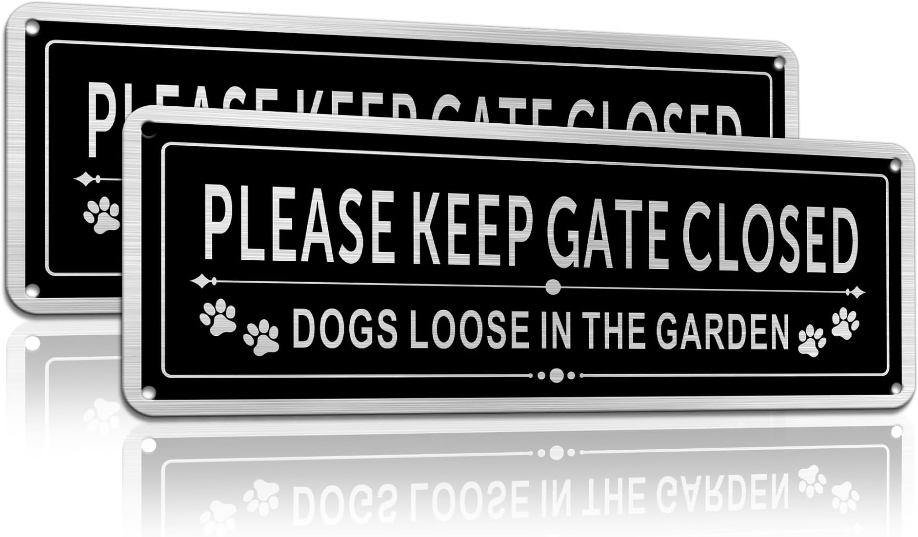 TAKULA Please Keep Gate Closed Sign-25 * 9CM Dog Loose Signs, With Pre ...