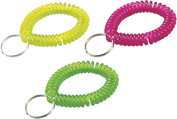 Amazon.com : Flexible, Expandable Wrist Coil Key Holder, Black CEB74620 ...