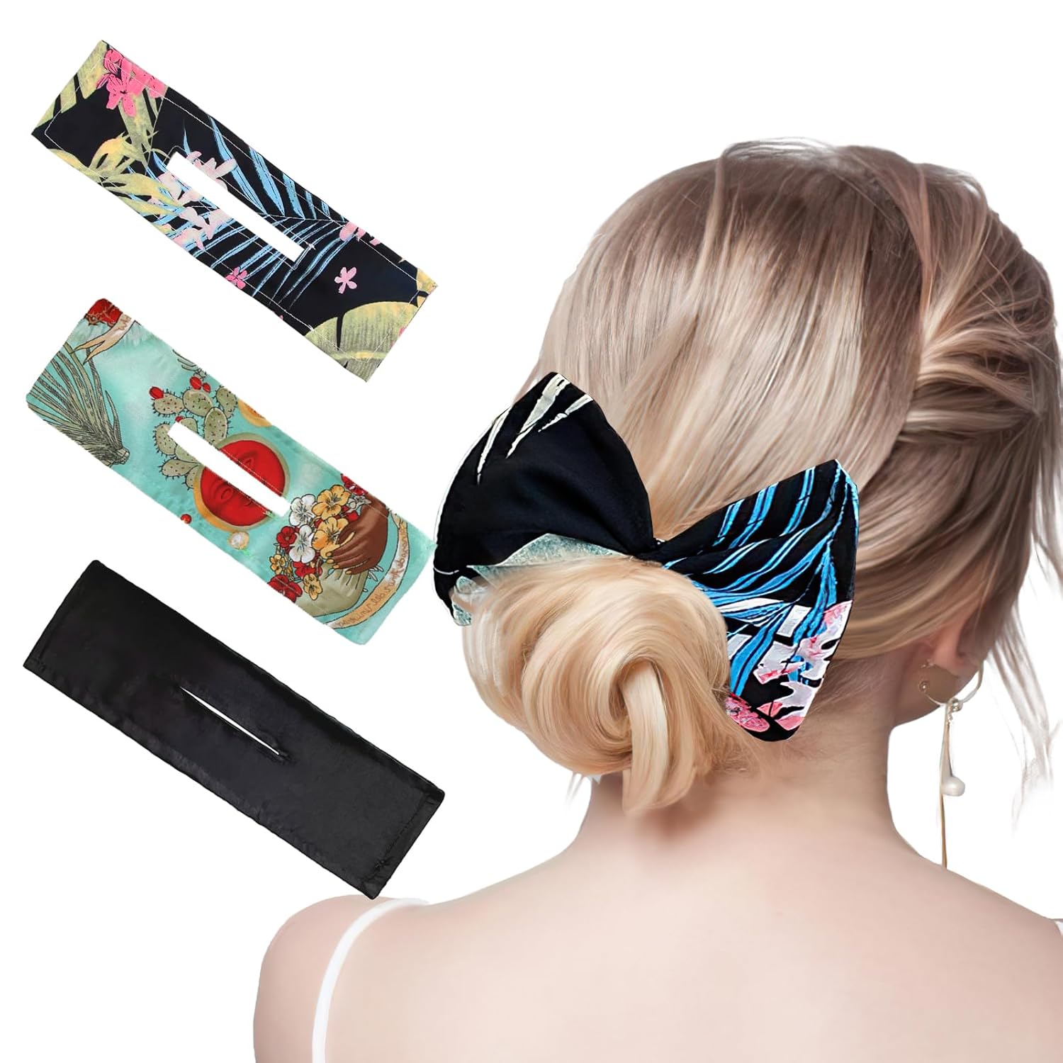 Amazon.com: 3 Pieces Deft Hair Bun Maker for Twister - Lazy Hair Curler ...