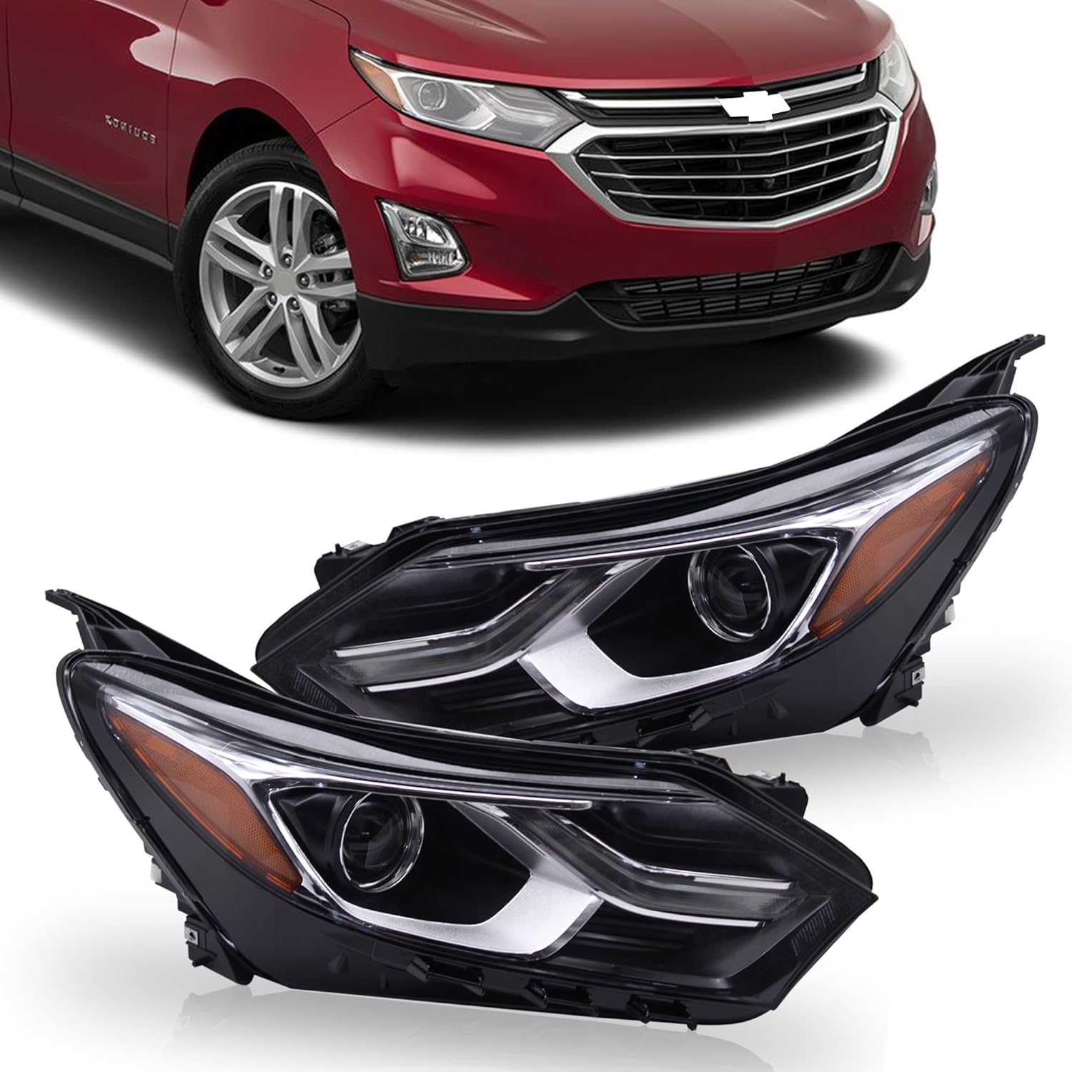 Amazon.com: Lussyken HID Headlight Left & Right Headlamp For 2018 2019 ...