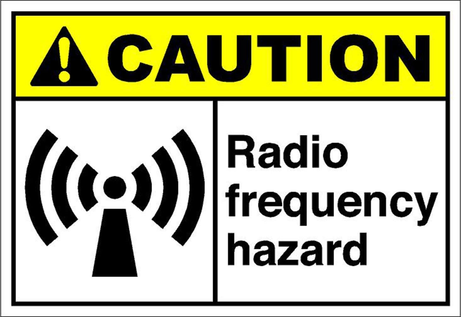 Amazon.com: Radio Frequency Hazard Caution OSHA / ANSI Vinyl Sticker ...