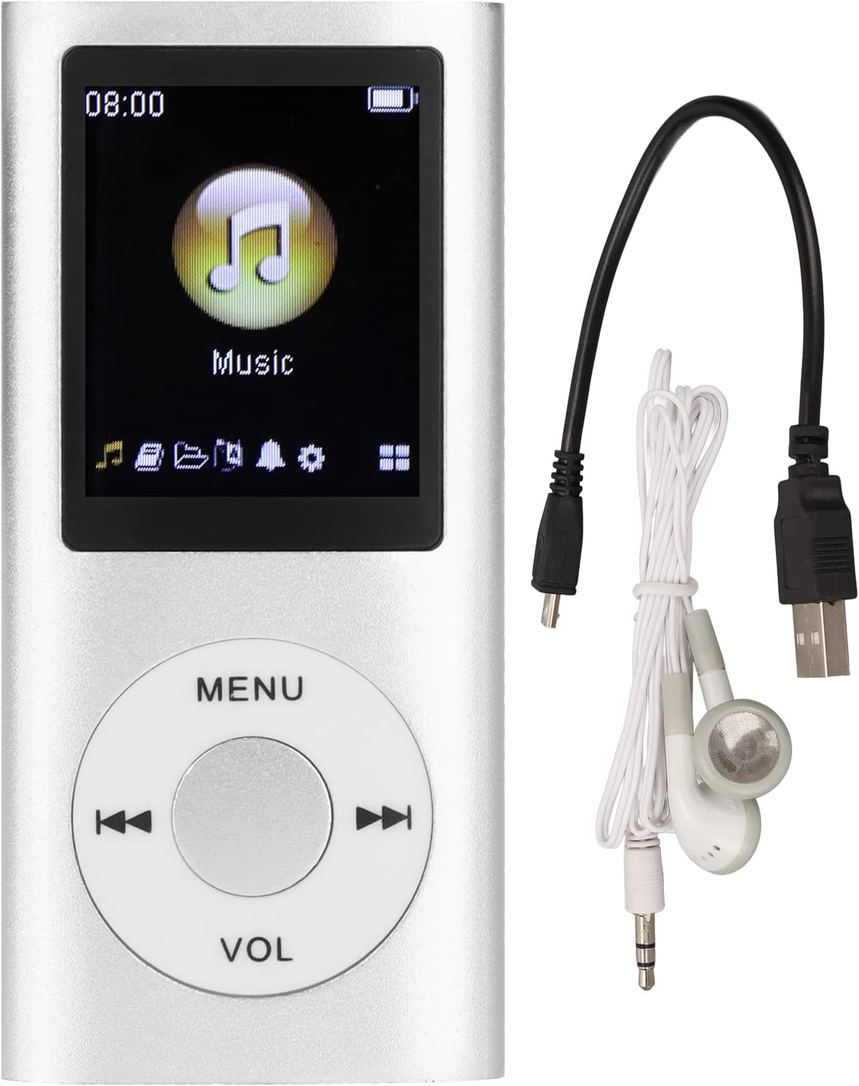 Bewinner Lecteur MP4, Lecteur de Musique MP3 avec écran LCD de 1,8 ...