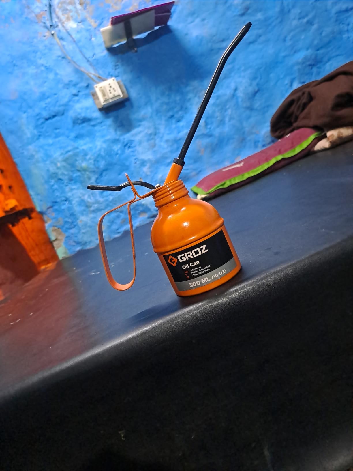 GROZ 300 ml Oil Can with 6” Rigid steel spout | Oil Can for Household ...