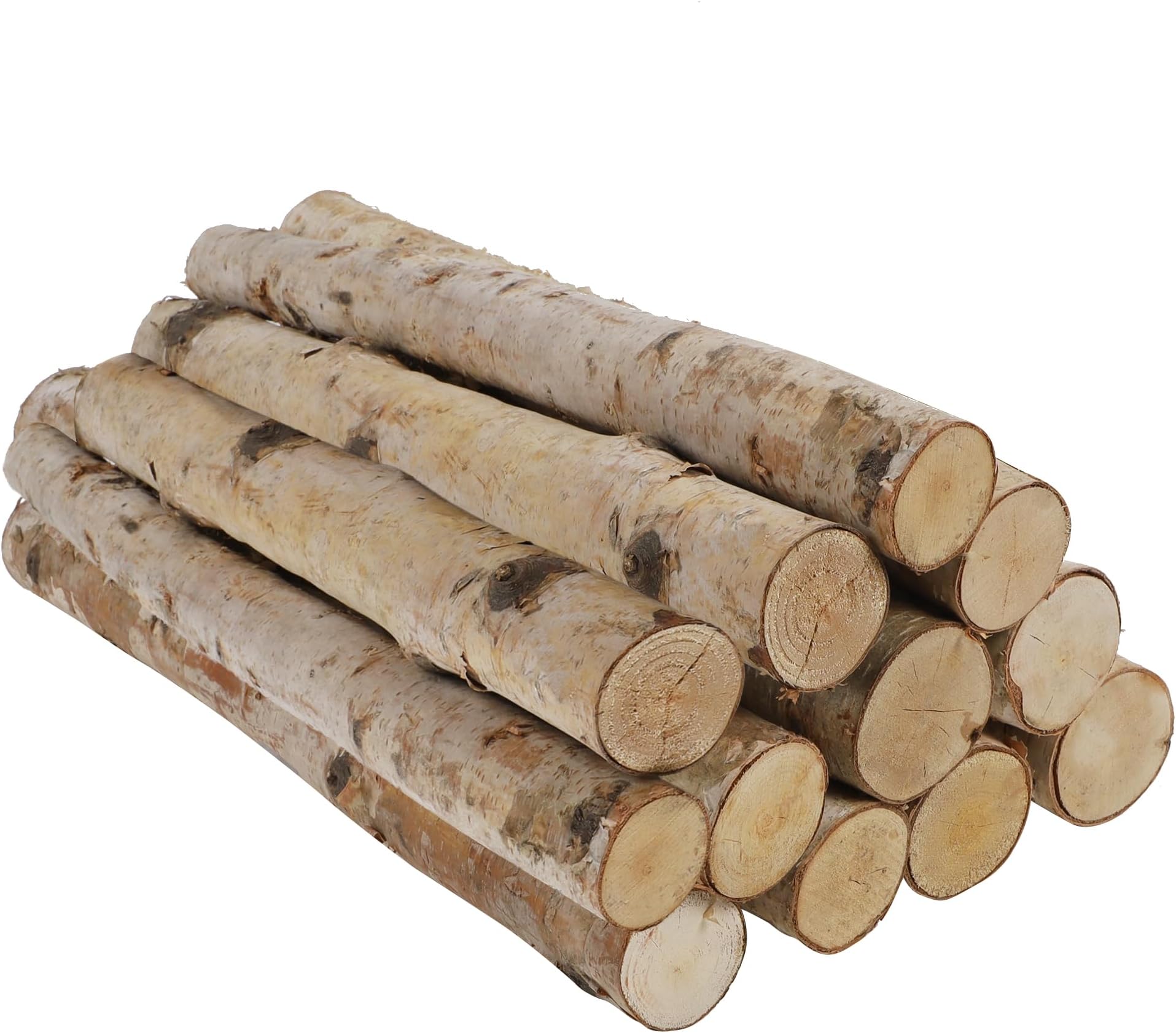 Amazon.com: Sancodee 12 Pcs 16" Large White Birch Logs for Faux ...