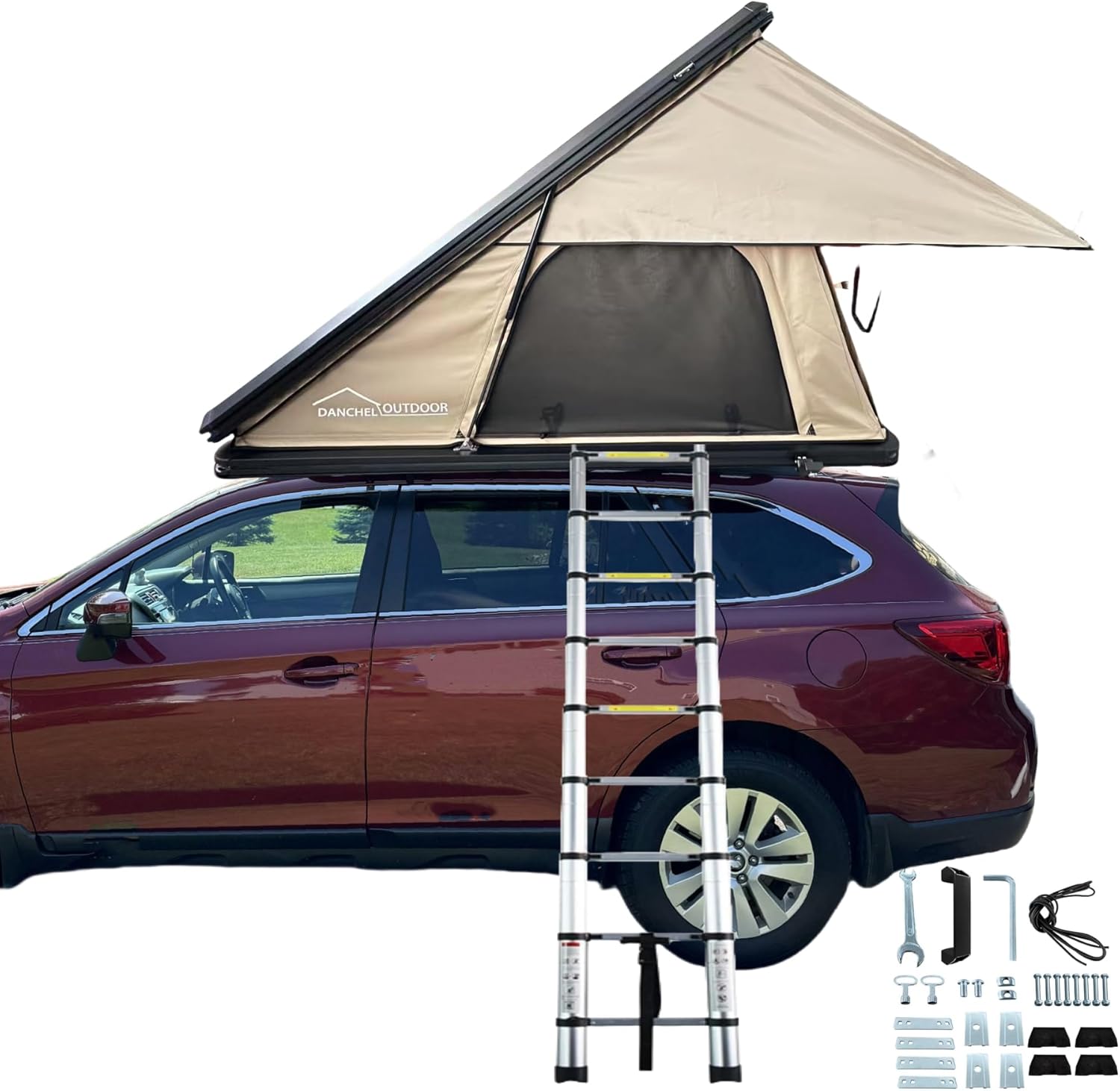 Amazon.com: DANCHEL OUTDOOR Rooftop Tent Hardshell, 1-2 Person ...