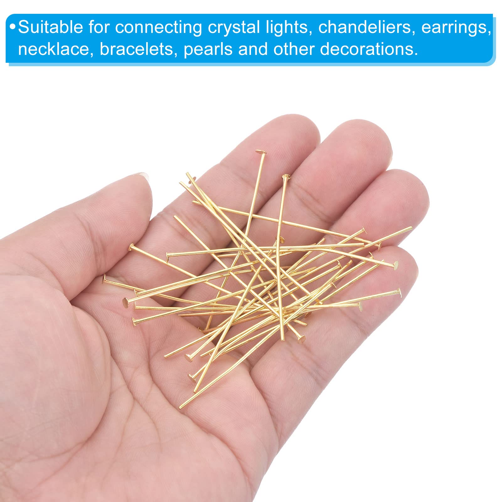 Snapklik.com : Chandelier Connector Clip Pins, 100 Pack 2.5mm OD X 50mm ...