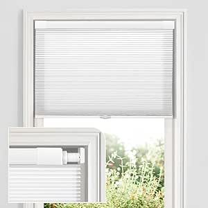 Amazon.com: MiLin Cordless Cellular Shades No Tools No Drill Blinds for ...