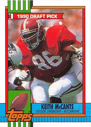 Amazon.com: 1990 Topps Disclaimer Back Football #399 Keith McCants RC ...