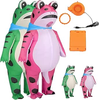 Amazon.com: Inflatable Frog Costume Adult Funny, Full Body Blow Up Frog ...
