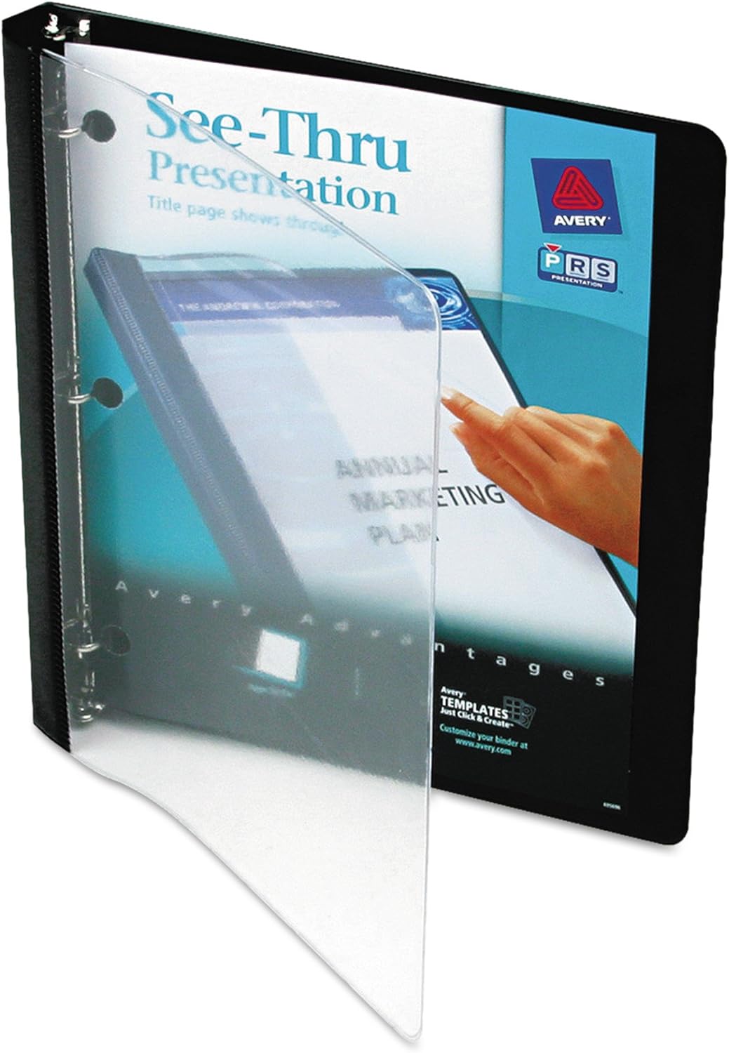 Amazon.com: AVERY 1/2-Inch Capacity Round Ring See-Thru Binder, 0.5 ...