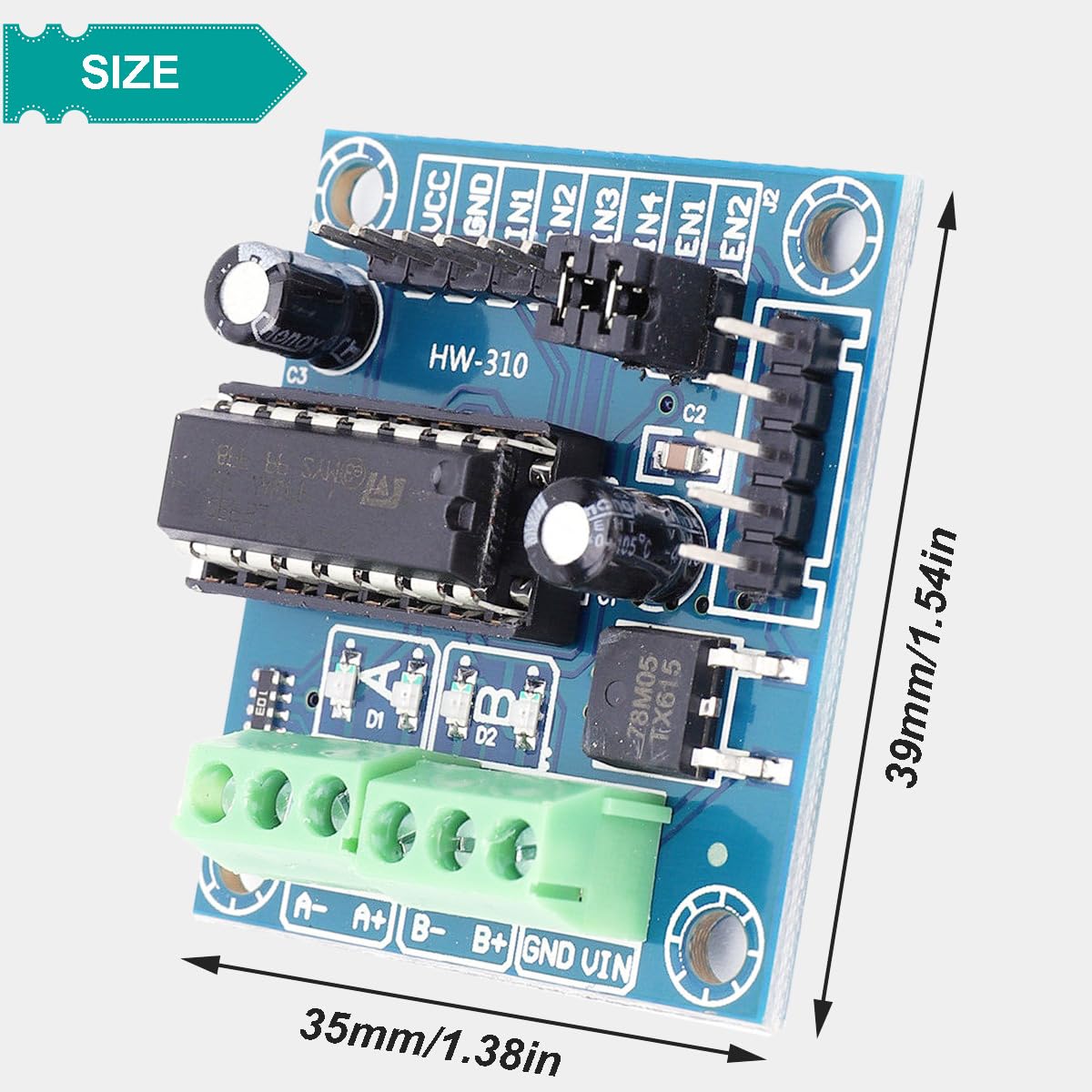 Snapklik.com : DAOKAI Motor Driver L293D 4 Channel Mini Motor Drive ...