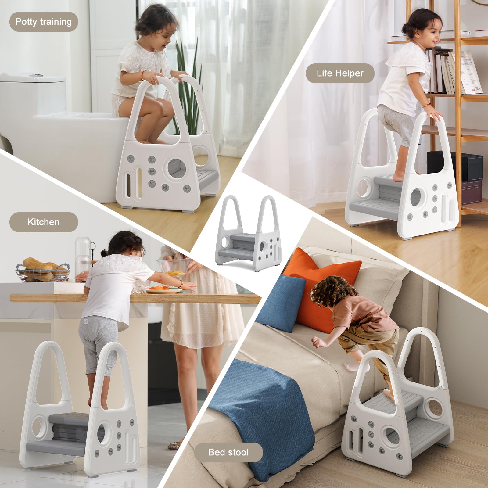 Snapklik.com : Toddler Step Stool For Kitchen Counter Bathroom Sink ...