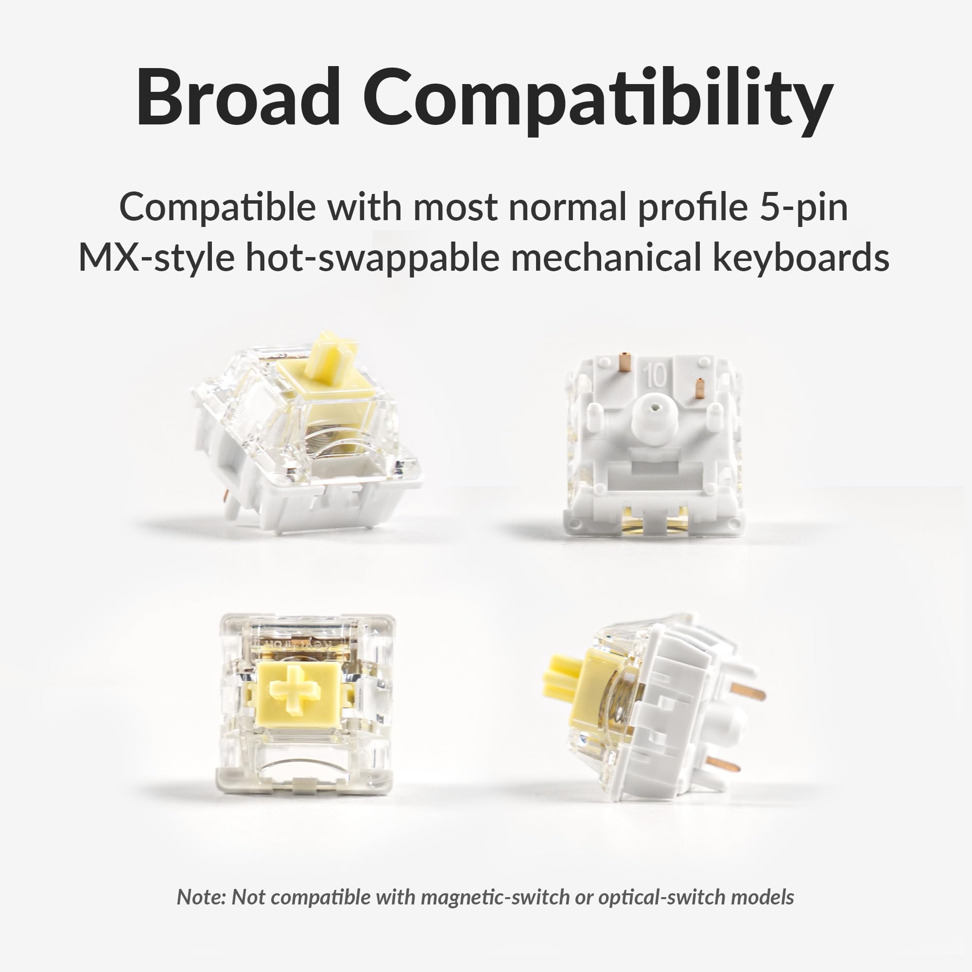 Snapklik.com : Keychron Super Switch - 110PCS Banana Tactile Mechanical ...