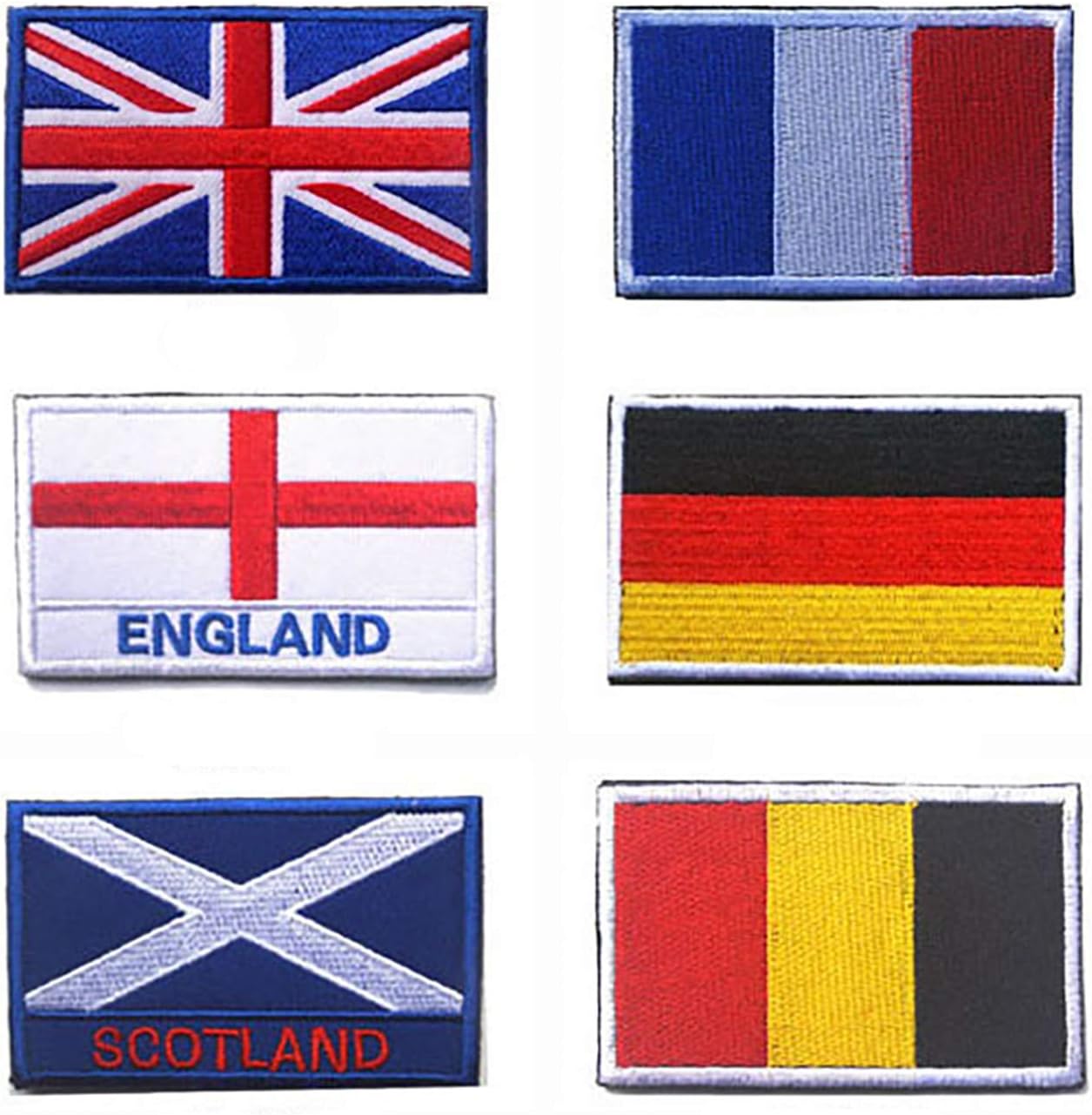 Bundle 5/6/11 Pieces World National Flag Hook Loop Patch America Asian ...