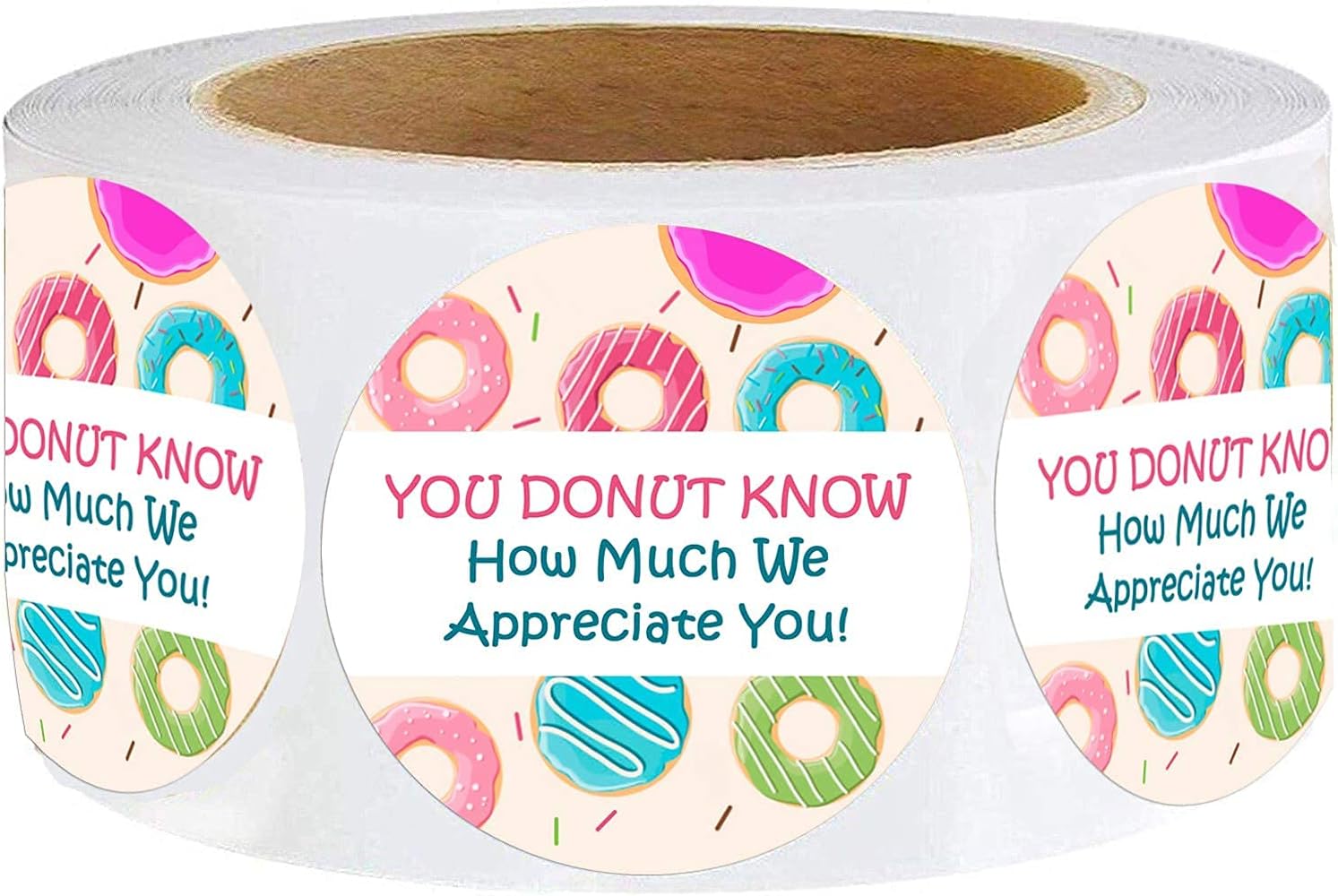 Amazon.com: Donut Know How Much We Appreciate You Stickers,Donut ...