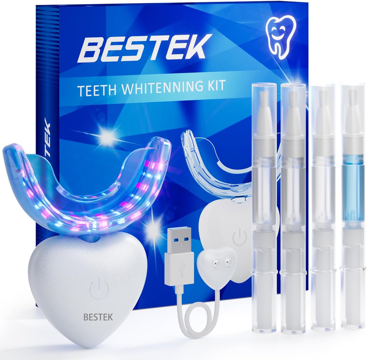 Amazon.com: PurelyWHITE DELUXE Teeth Whitening Kit, Complete LED Teeth ...